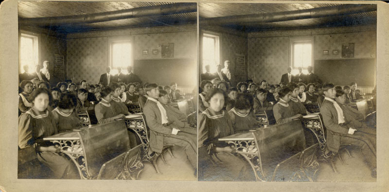 [Class at the Mount Elgin Industrial Institute, Muncey [Mount Elgin ...