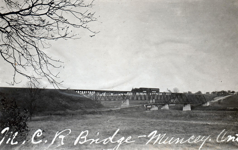 [Michigan Central Railway bridge (MCR), Muncey, Ont. ?] – The Children ...
